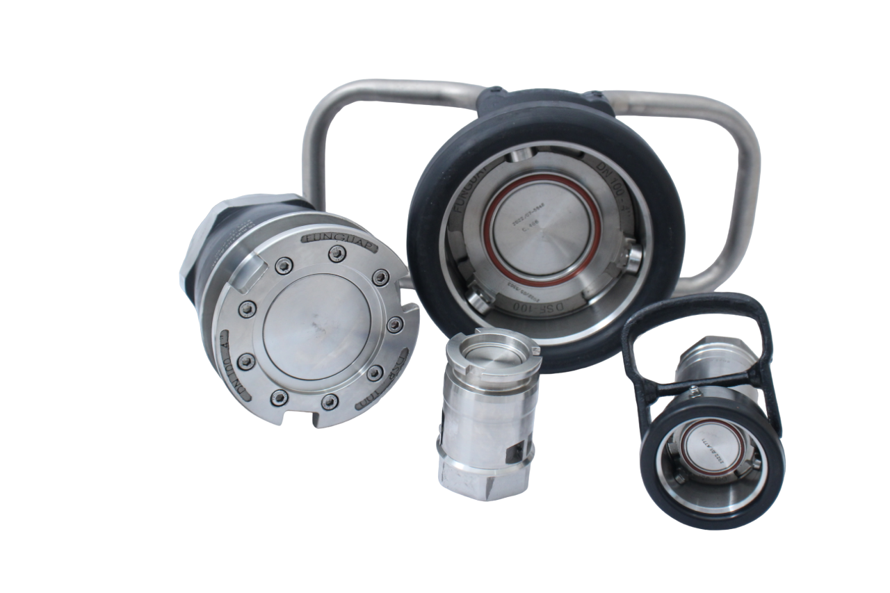 Produtos da FUNGUAP® em camlock, dry break, breakaway etc